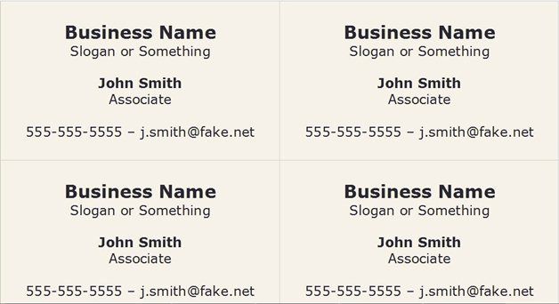 Free Double Sided Open Office Business Card Template EmetOnlineBlog