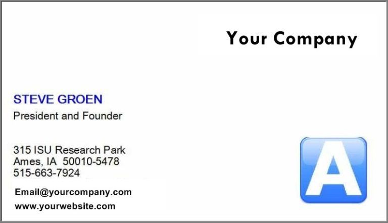 LibreOffice Business Card Template | EmetOnlineBlog