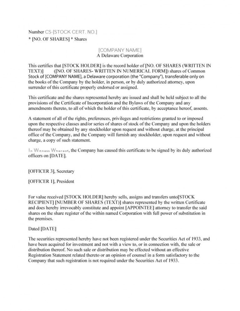 Editable 40+ Free Stock Certificate Templates (Word Pdf) ᐅ Template Lab ...