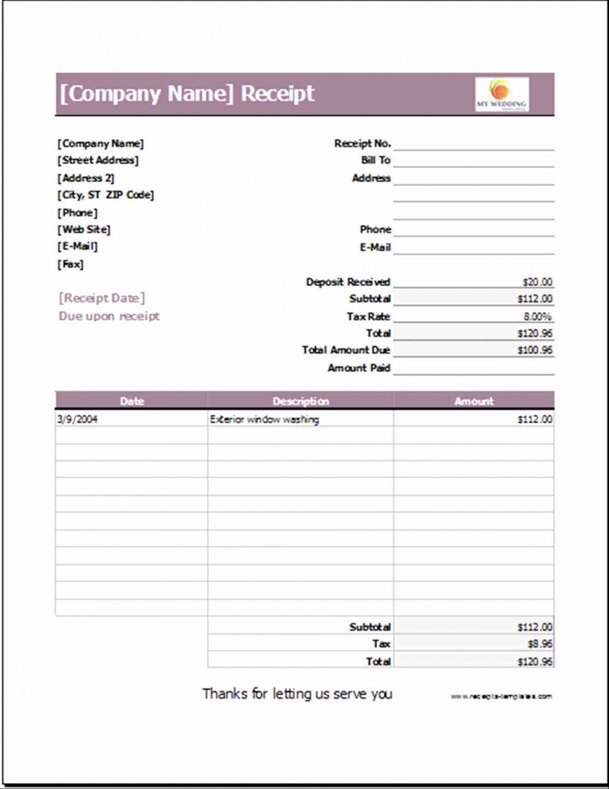 Payment Due Upon Receipt Template | EmetOnlineBlog