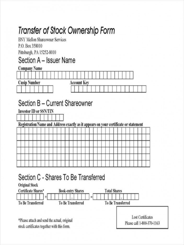 Free Free 8 Stock Transfer Forms In Pdf Ms Word Stock Transfer ...