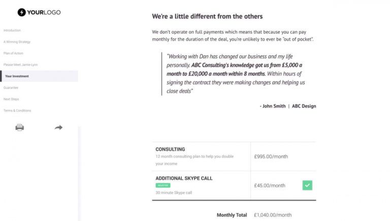 This Free Marketing Consulting Proposal Template Won $38M Market ...