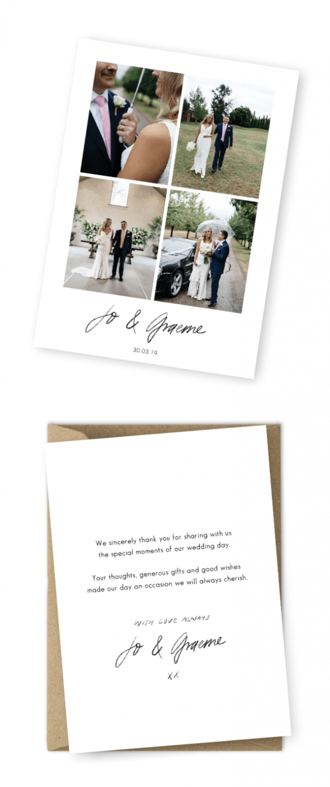 Printable 7 Wording Ideas For Your Wedding Thank You Cards Wedding ...
