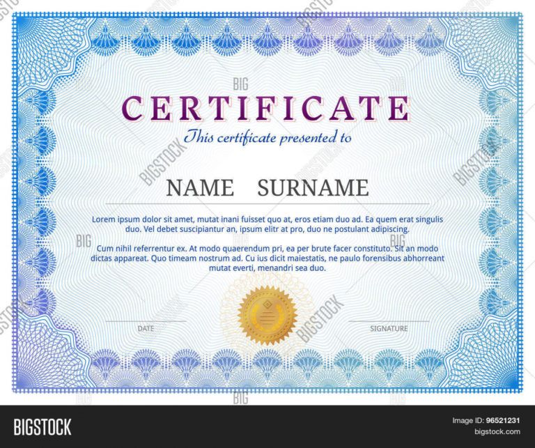Patent Certificate Template | EmetOnlineBlog