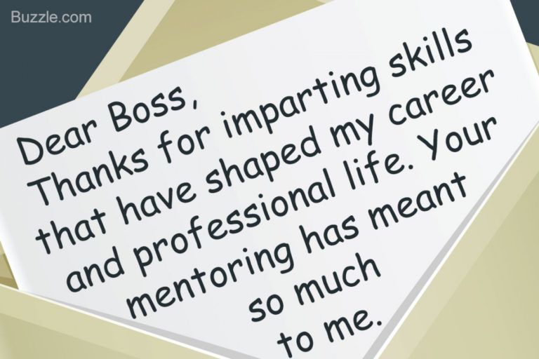 Sample of Smart Tips On Writing A Thank You Note To Your Boss Ibuzzle ...