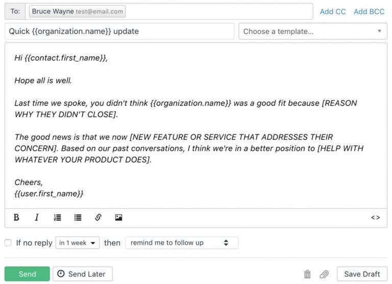 8 Crmready Sales Email Templates For Every Step In The Follow Up ...
