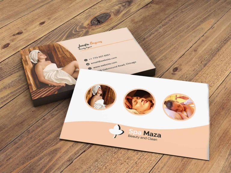 Spa Business Card Design | EmetOnlineBlog