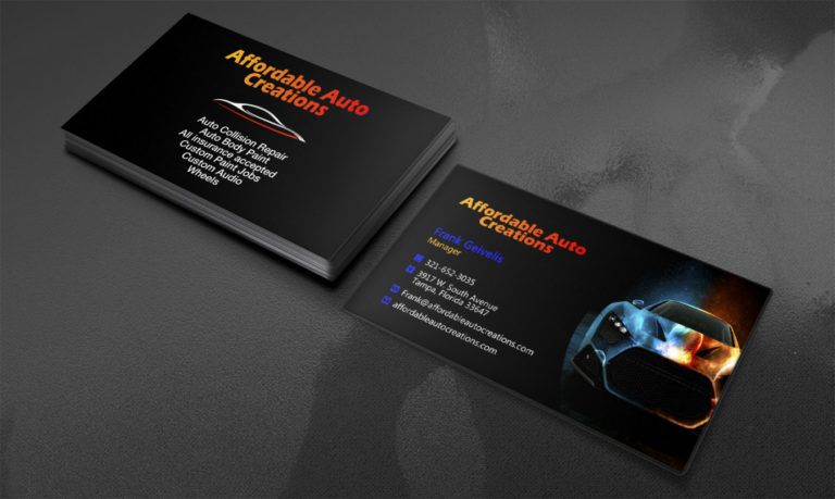 Printable Bold Professional Business Card Design For A Company By Auto ...