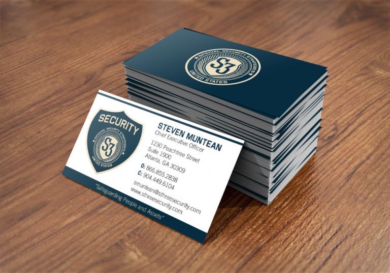 Editable Security Company Security Company Business Cards Security ...