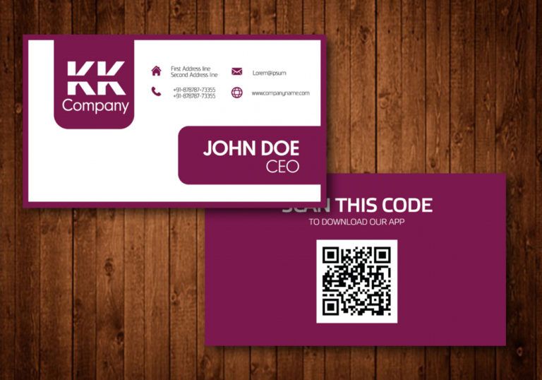 Free Two Sided Business Card Vector Design Download Free Double Sided ...
