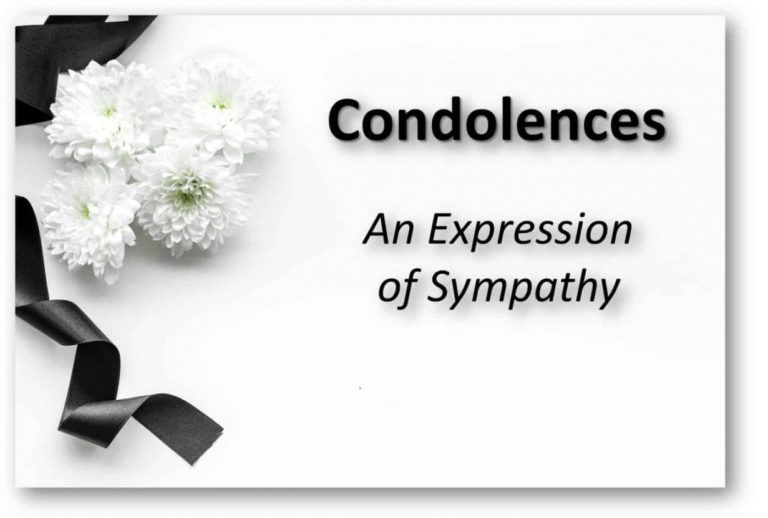 Sample of Best Condolence Messages → Comforting Condolences Thank You ...