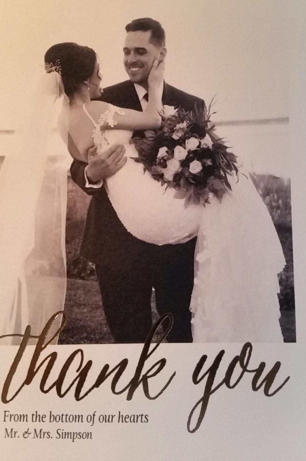 Printable A Thank You Note To A Grateful Officiant! Alan Neale Thank ...