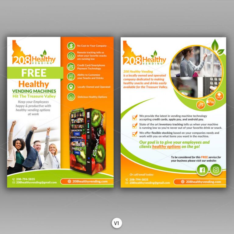 Best Vending Machine Business Card Designs Word Sample | EmetOnlineBlog