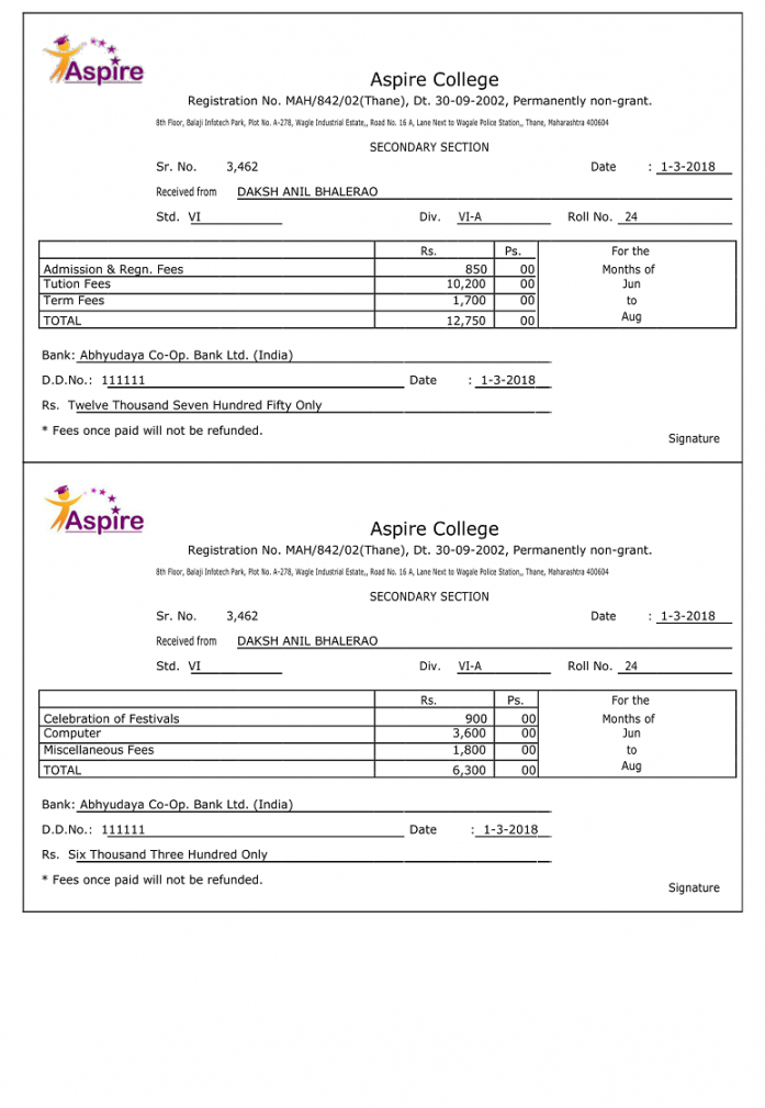School Fees Receipt Template Doc Example EmetOnlineBlog School Fees Receipt Template Doc Example EmetOnlineBlog