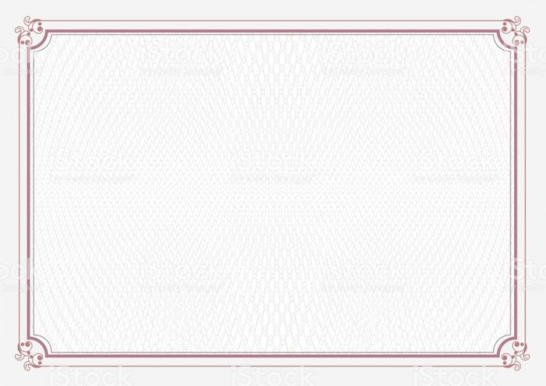 Red Certificate Border Template Doc Example | EmetOnlineBlog
