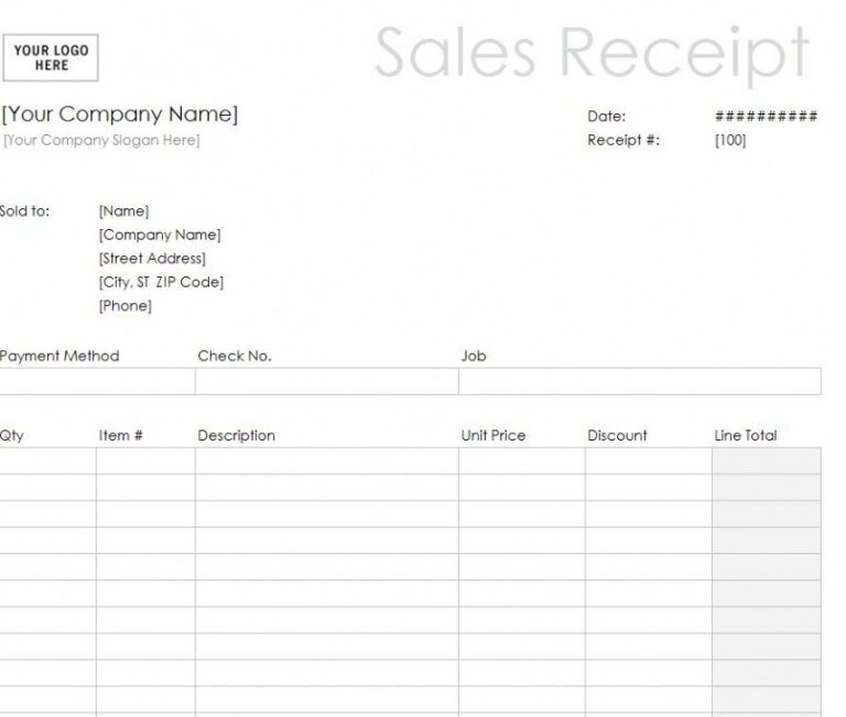 Costum Computer Sales Receipt Template PDF Sample | EmetOnlineBlog