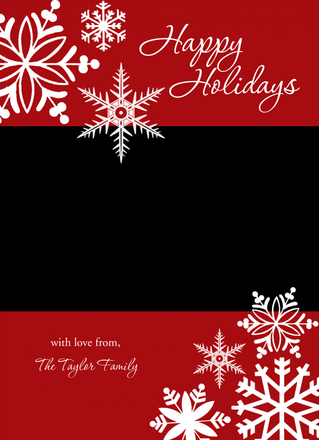Happy Holidays Greeting Card Template | EmetOnlineBlog