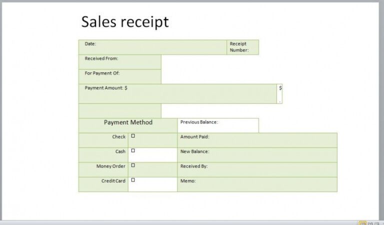 Sale Of Goods Receipt Template Word Sample | EmetOnlineBlog