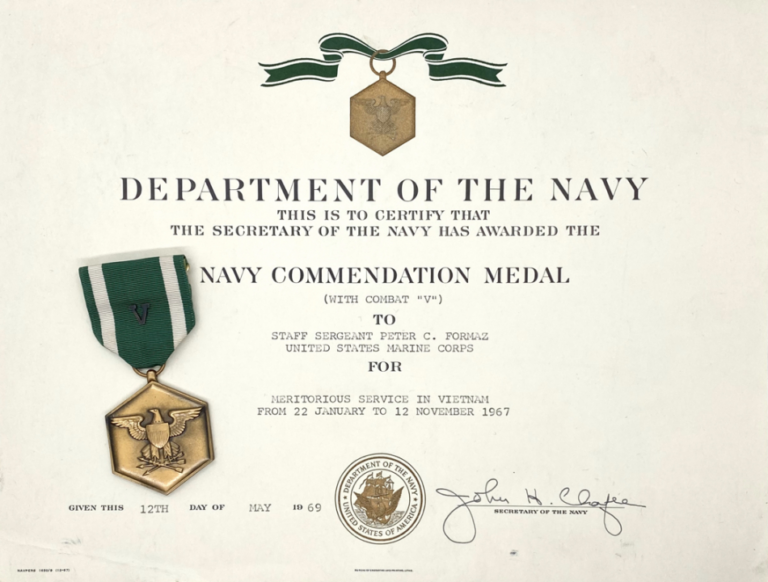 Editable Navy And Marine Corps Achievement Medal Certificate Template ...