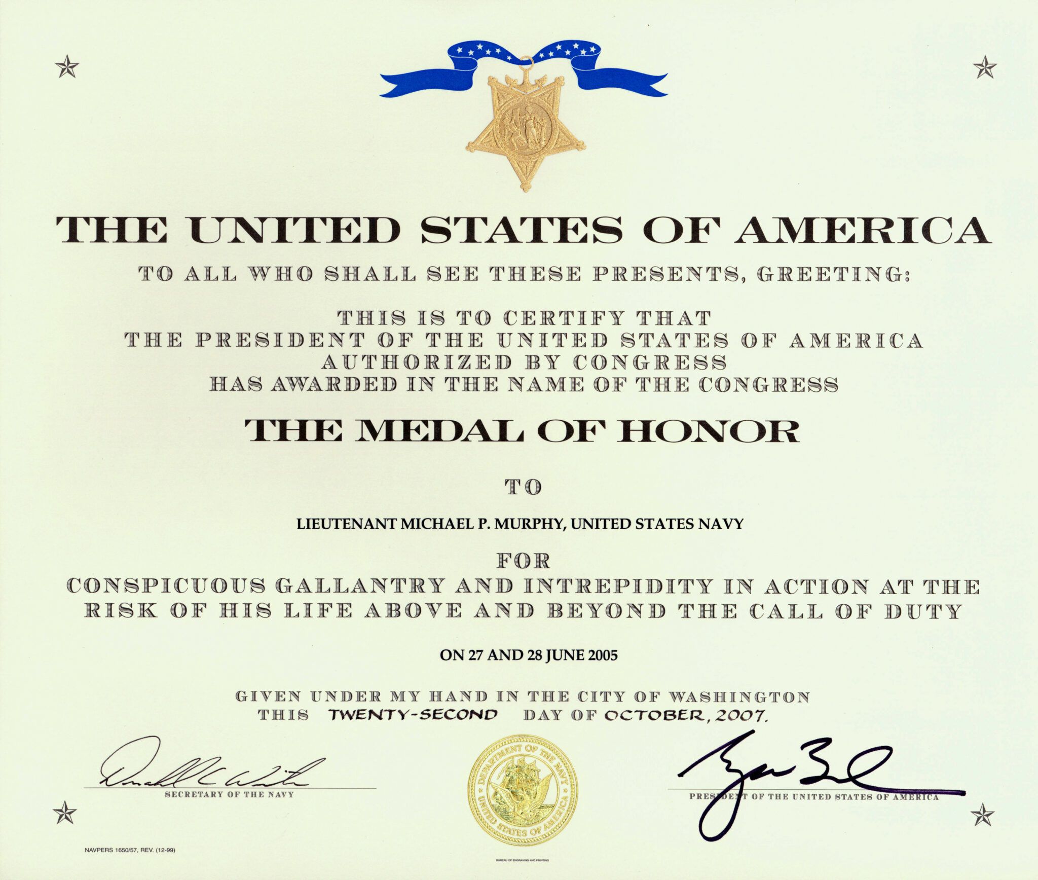 Meritorious Service Medal Certificate Template | EmetOnlineBlog