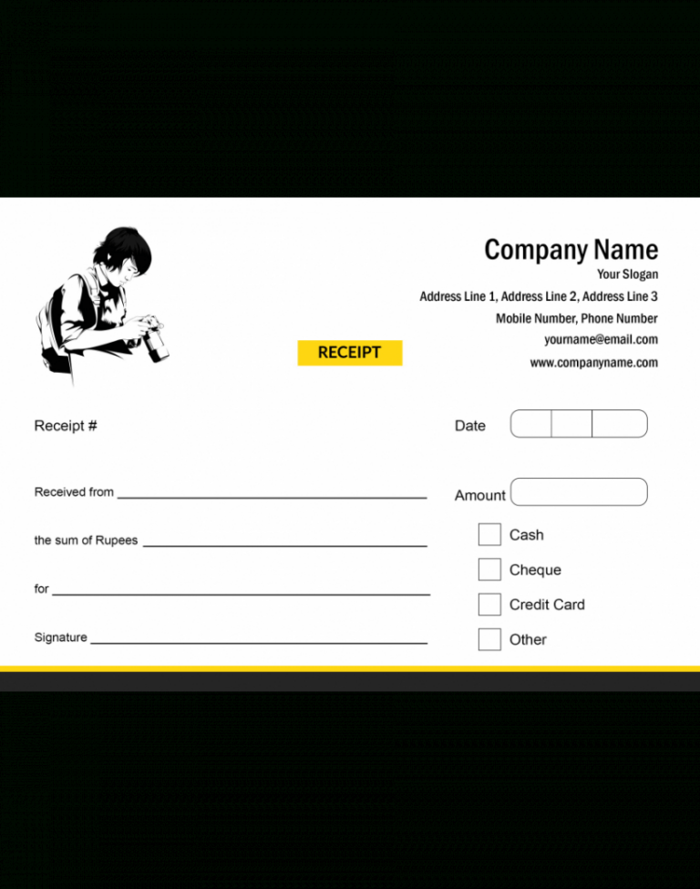 Best Graphic Design Receipt Template Excel Sample | EmetOnlineBlog