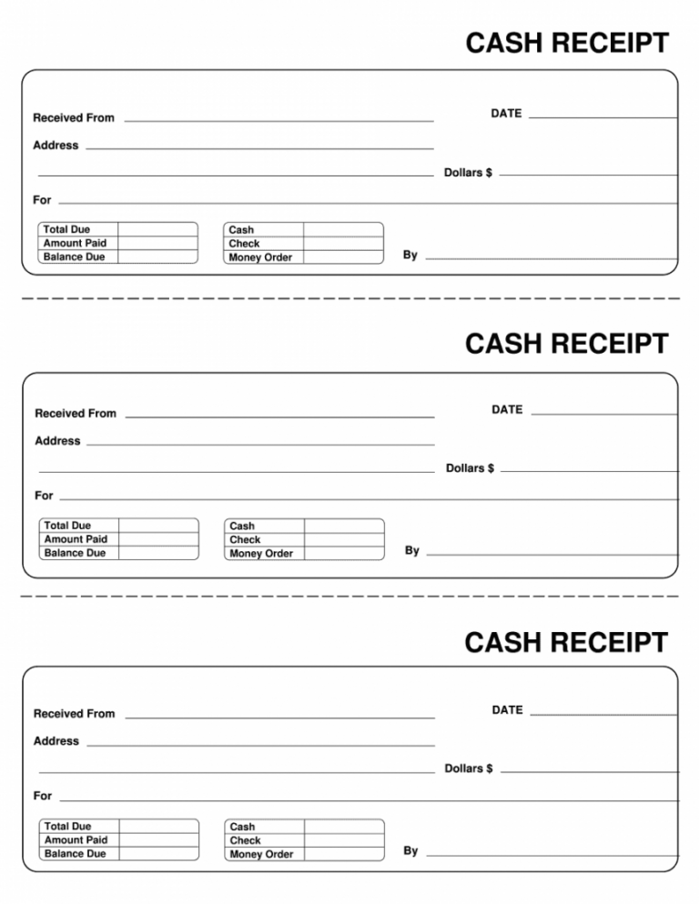 Receipt For Money Received Template Excel Example | EmetOnlineBlog